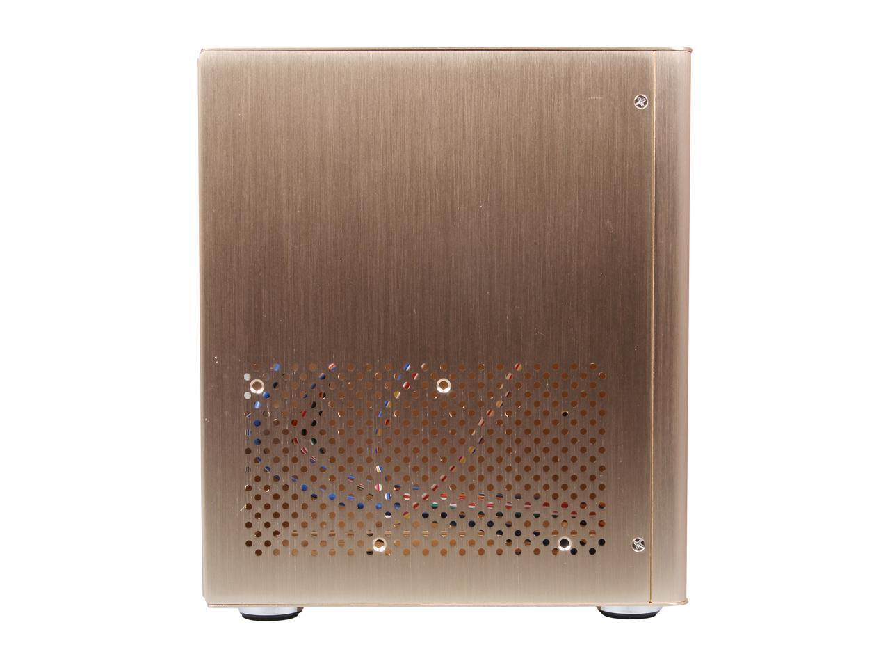 DIYPC HTPC-MiniCube-Gold Gold Computer Case - Newegg.com