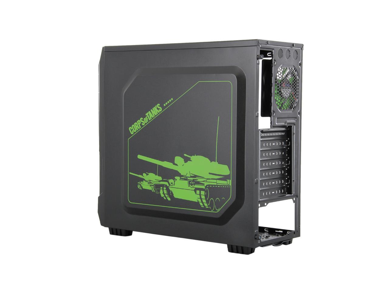 DIYPC Ranger-R8-G Black / Green Computer Case - Newegg.com
