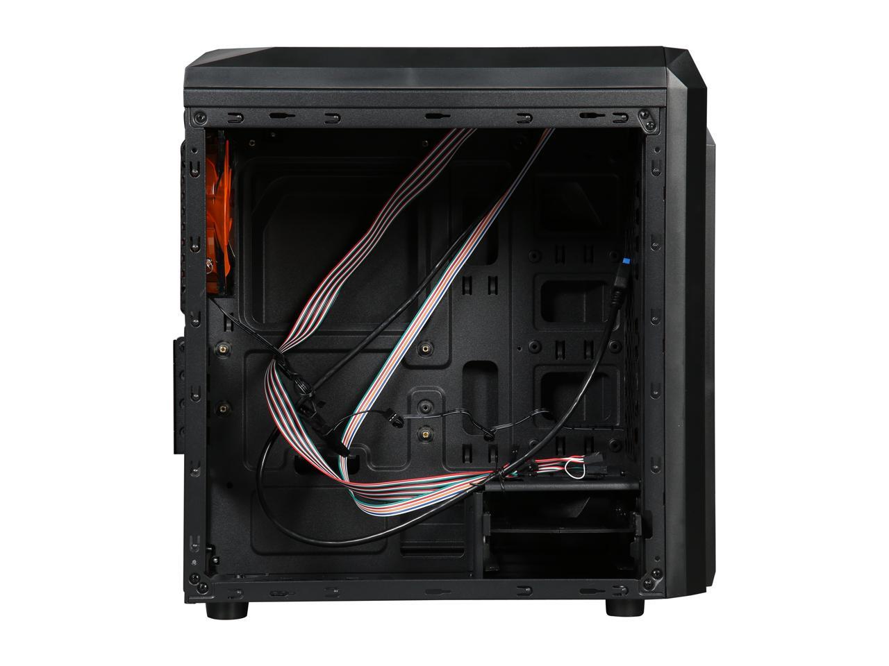DIYPC Black/Orange Micro-ATX Gaming Computer Case - Newegg.ca