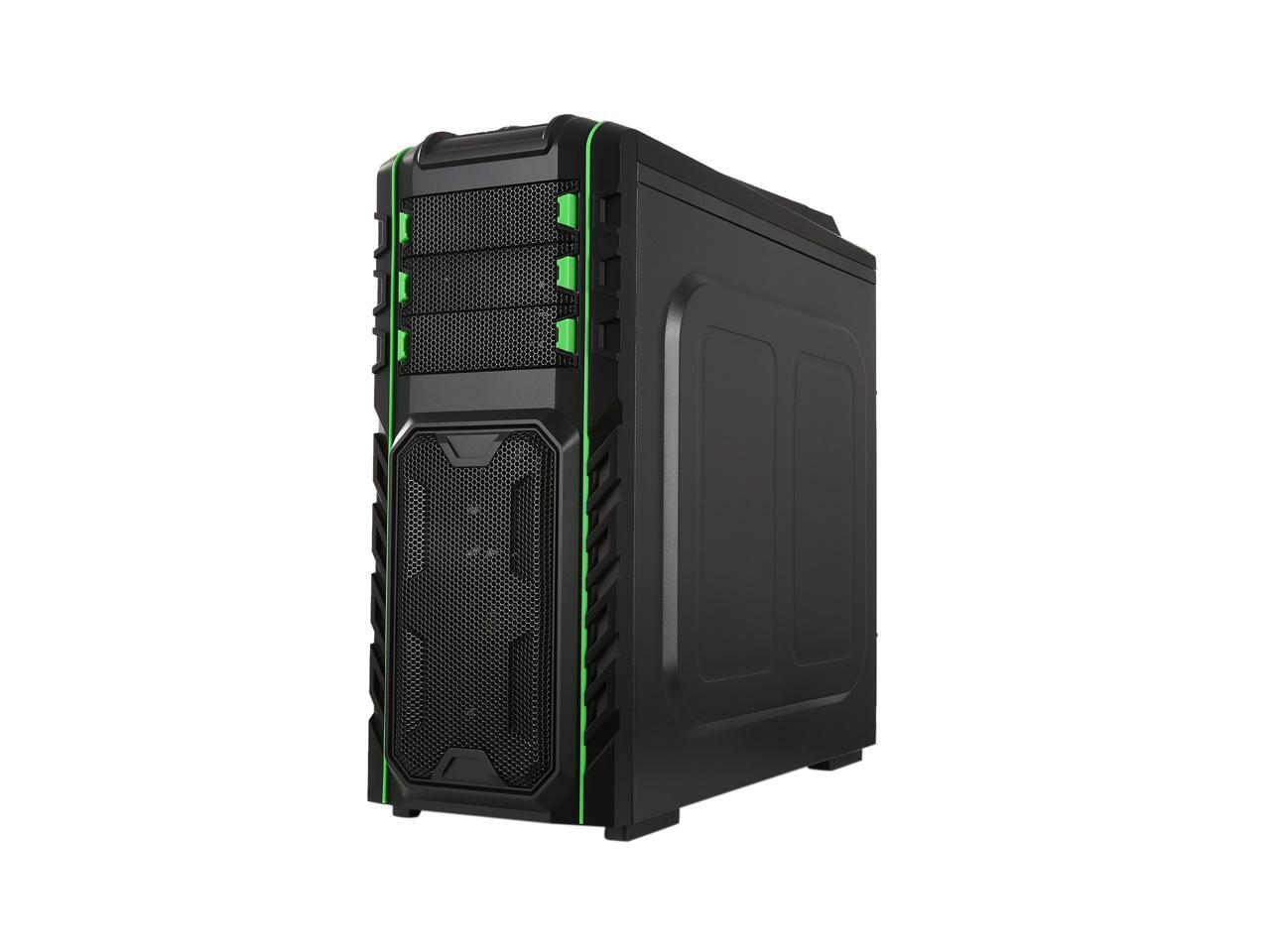 Open Box: DIYPC Skyline-06-WG Black / Green Computer Case - Newegg.com