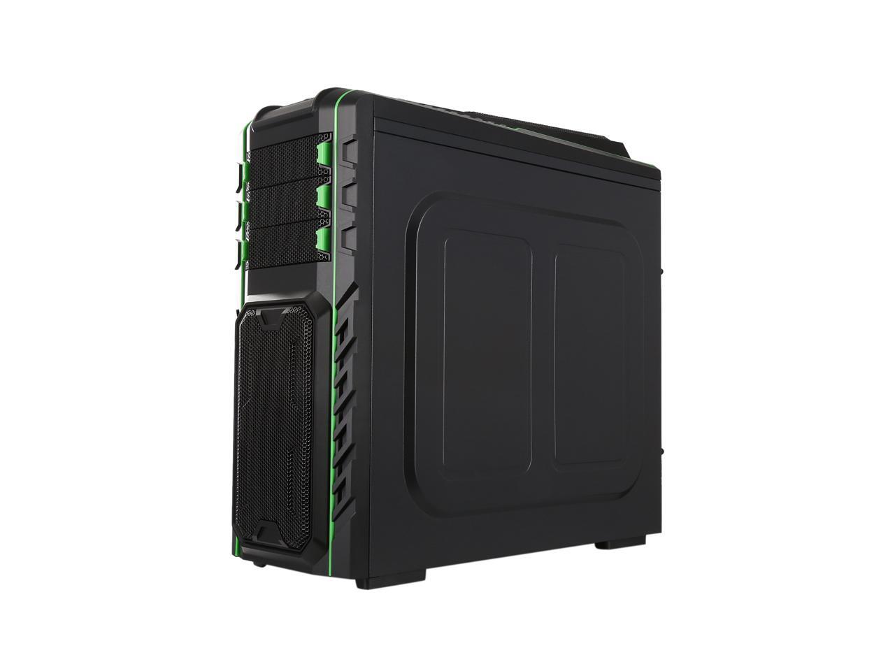 DIYPC Skyline-06-WG Black / Green Computer Case - Newegg.ca