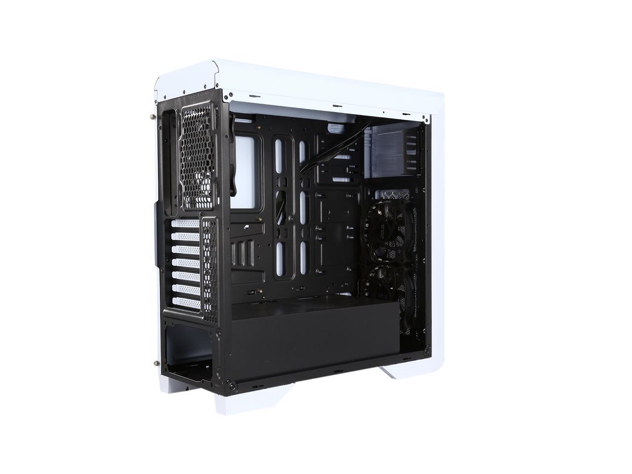 DIYPC White Dual ATX Mid Tower Gaming Computer Case - Newegg.com