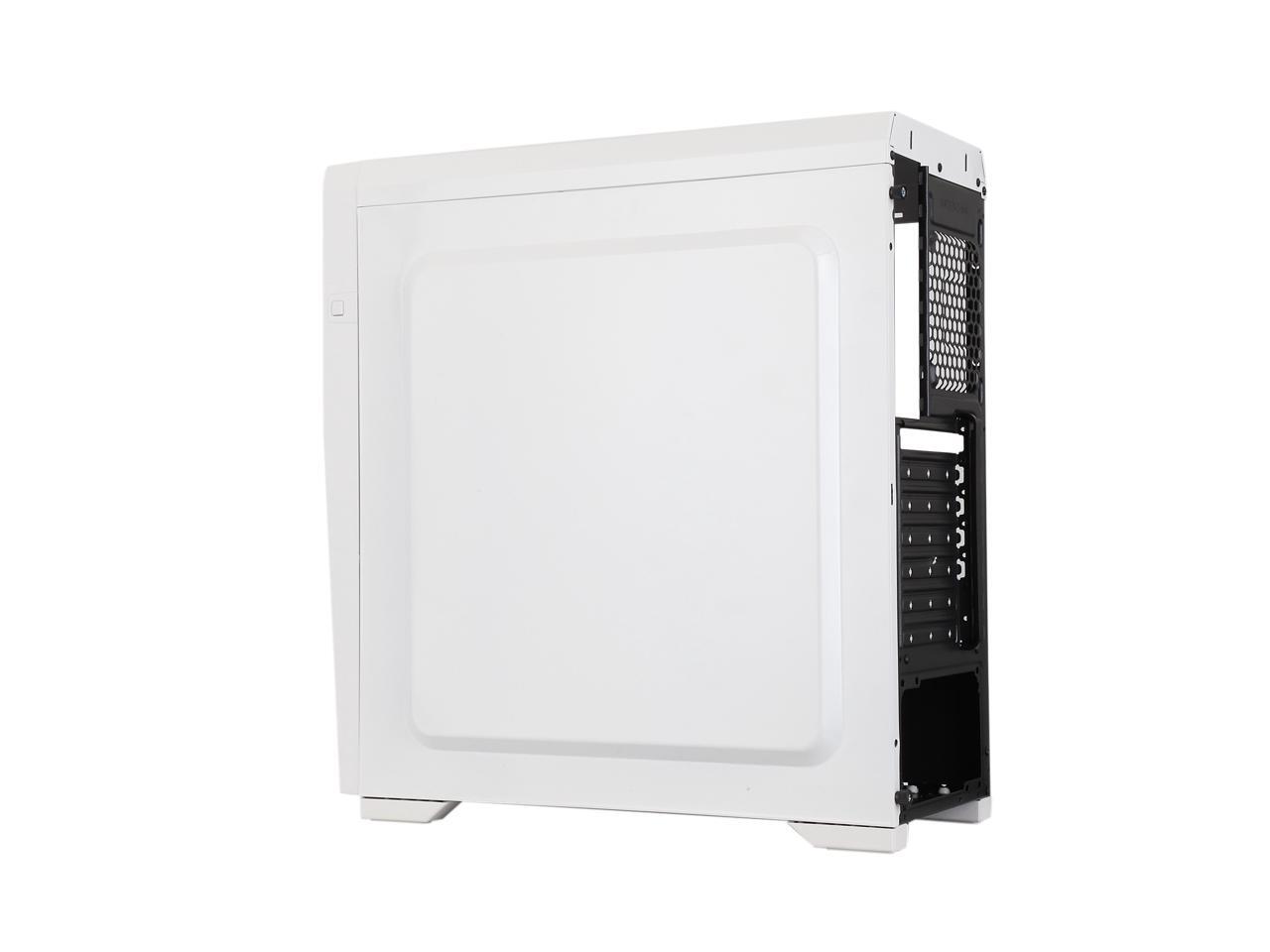 DIYPC S2-W-RGB White USB3.0 Steel/ Tempered Glass ATX Mid Tower Gaming ...