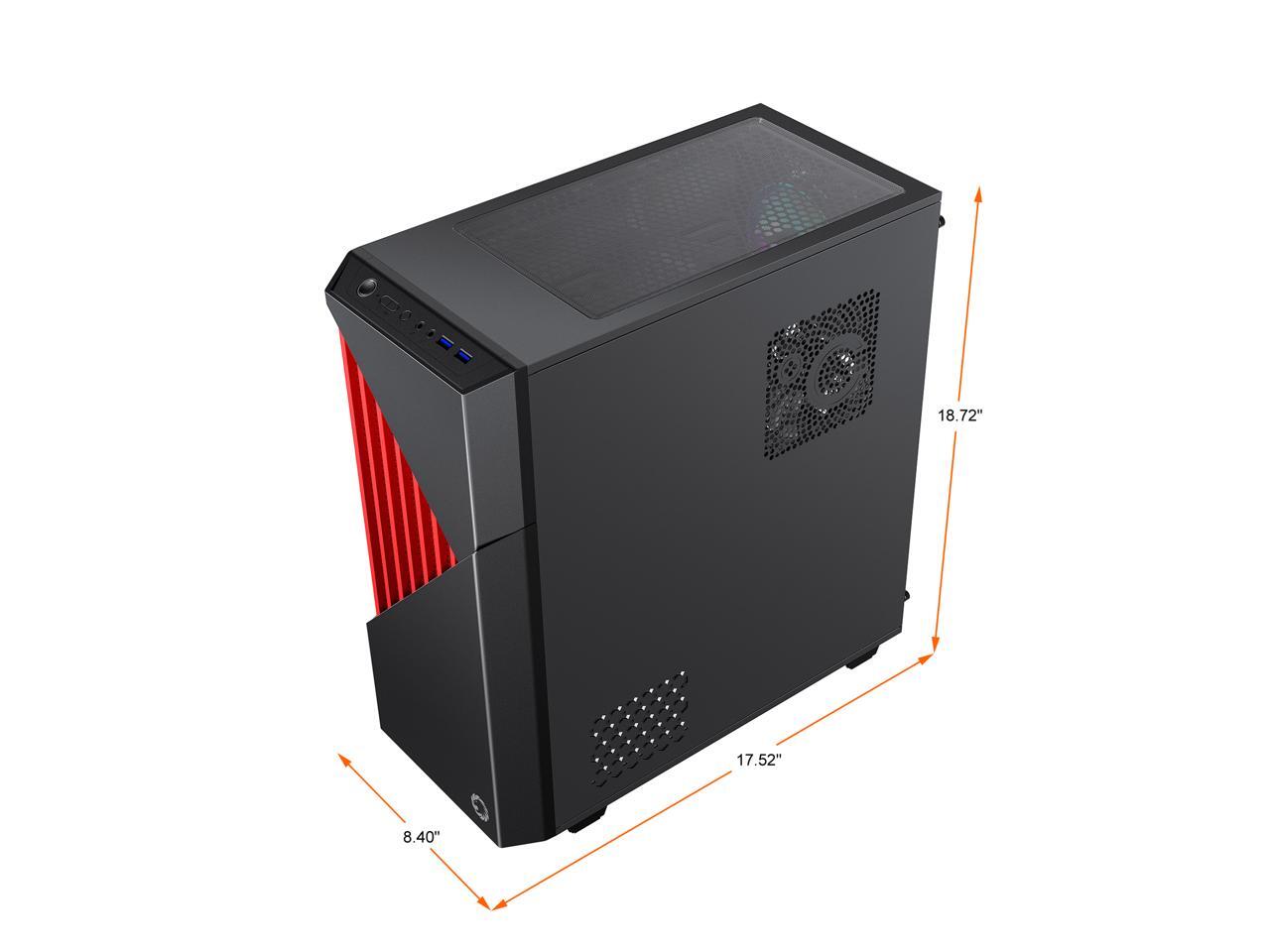 GAMEMAX Contac COC BR Black / Red Computer Case - Newegg.ca