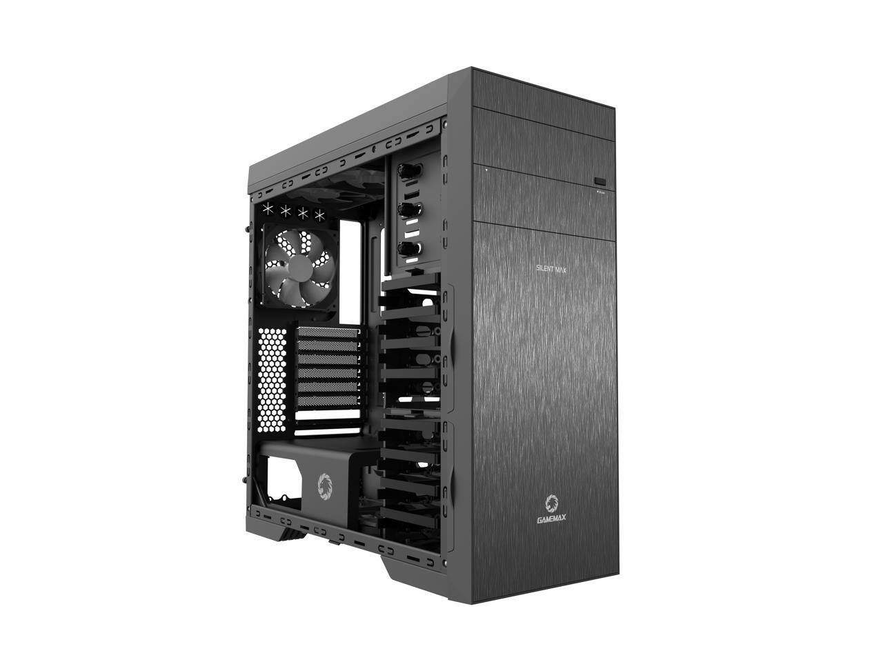 GAMEMAX Silent Max Black Gaming Computer Case - Newegg.ca