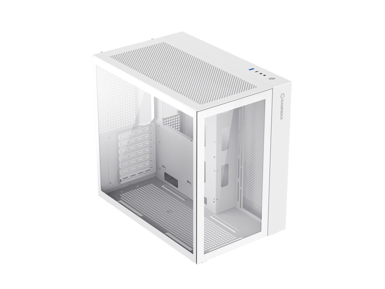 Gamemax Infinity White USB3.0 /Type C Tempered Glass ATX Mid Tower ...
