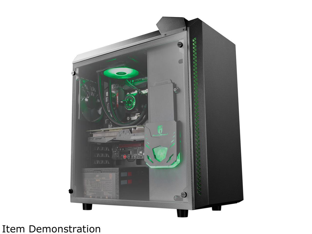 DEEPCOOL Gamer Storm BARONKASE LIQUID Black ATX Mid Tower with 120mm ...