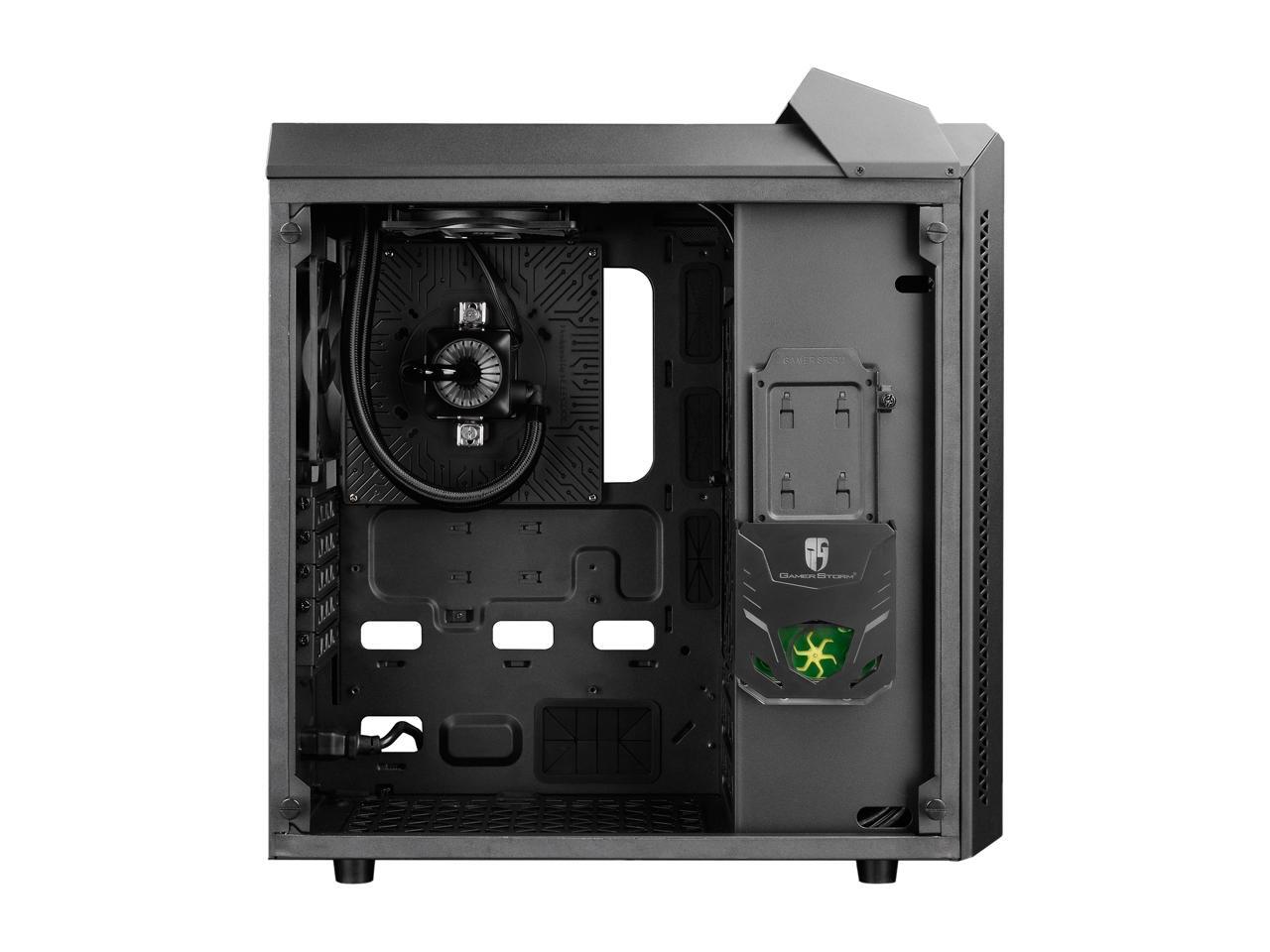 DEEPCOOL Gamer Storm BARONKASE LIQUID Black ATX Mid Tower with 120mm ...