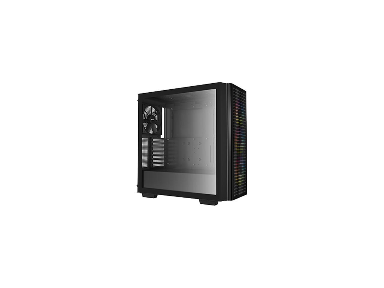 DeepCool CG540 Mid-Tower ATX Case, Tempered Glass Front and Side Panels ...