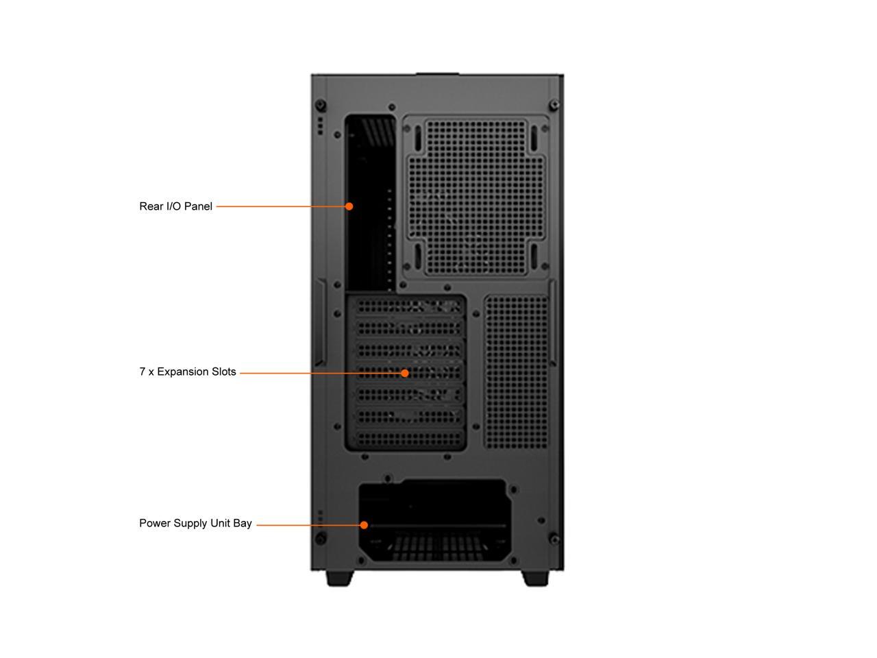 DeepCool CG560 Mid-Tower ATX Case, Mesh Front Panel for High Airflow ...