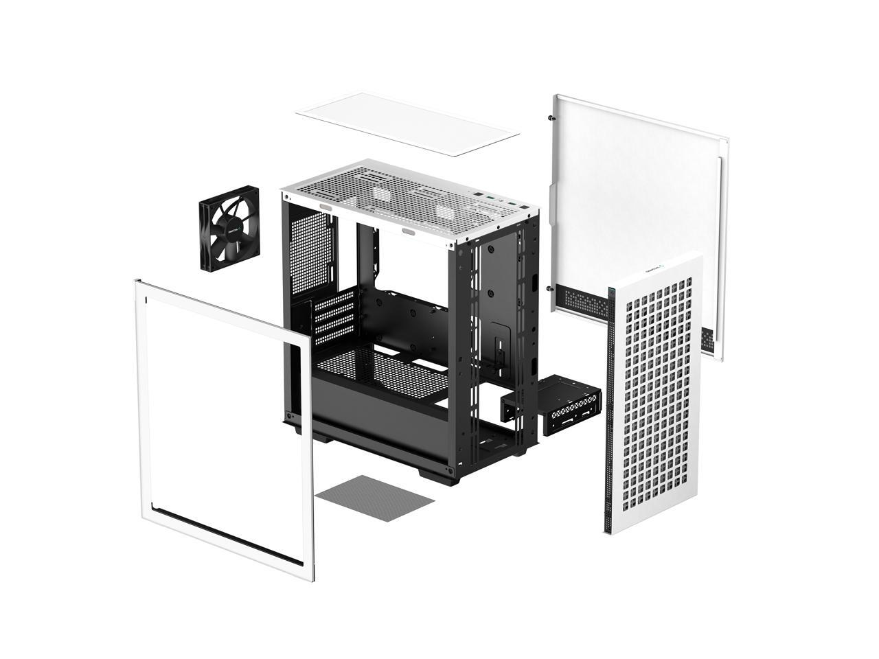 DeepCool CH370 Micro ATX Gaming Computer Case, 120mm Rear Fan ...