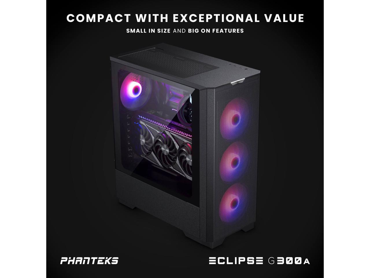 Phanteks Eclipse G300A Ultra-fine Performance Mesh, Mid-tower case, 3x ...