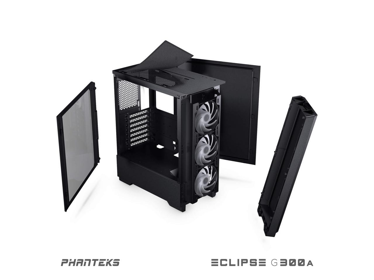 Phanteks Eclipse G300A Ultra-fine Performance Mesh, Mid-tower case, 3x ...