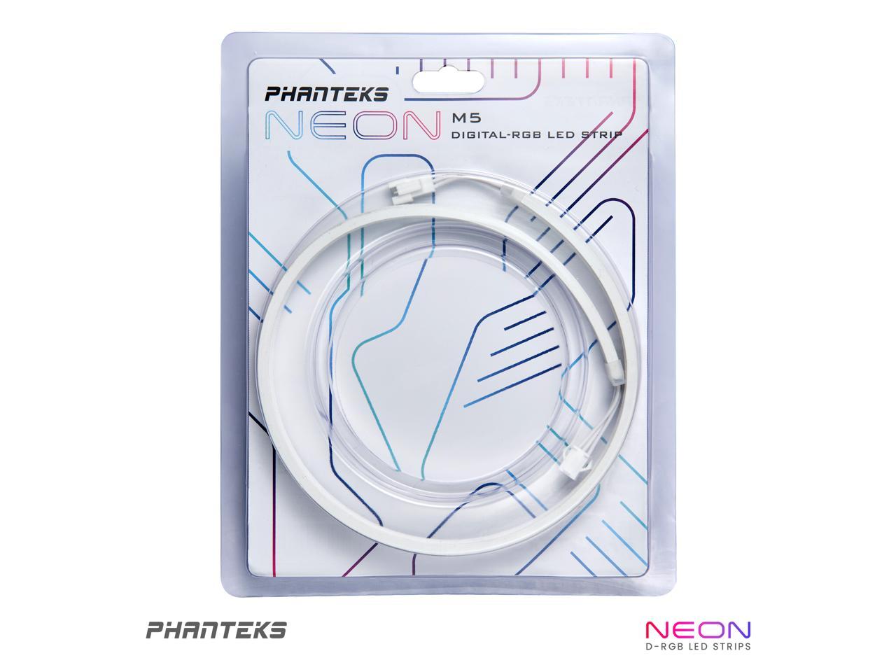 Phanteks NEON Digital-RGB LED Strip M5, white – 1x 550mm Smooth ...