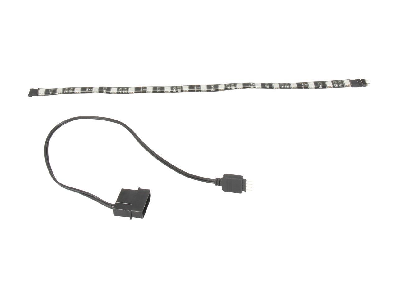 LOGISYS Computer LDM12BL 12in Blue LED Molex Self-adhesive Flexible ...