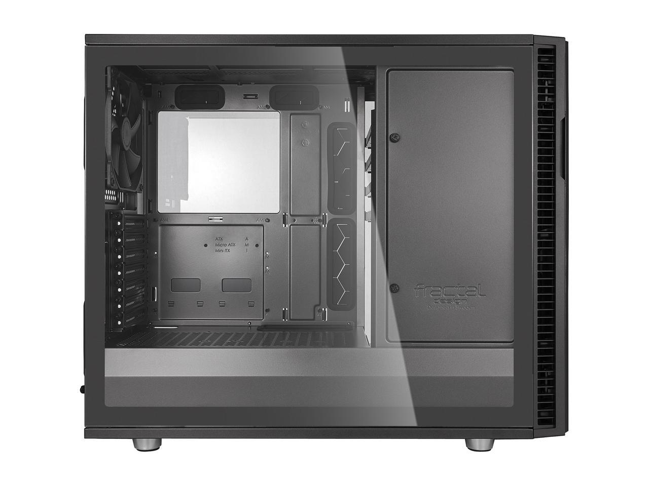 Fractal Design Tempered Glass Panel Upgrade for Define R6 Series Cases ...