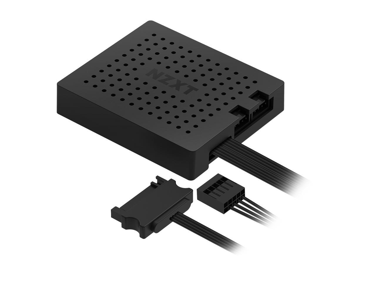 NZXT RGB & Fan Controller - AC-2RGBC-B1 - Two RGB Lighting Channels ...