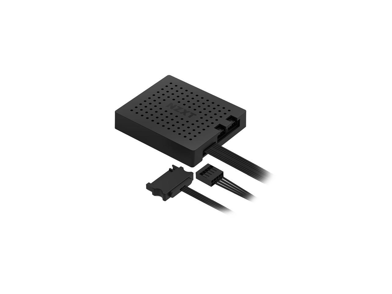 NZXT RGB & Fan Controller - NZT-AC-2RGBC-B1 - Two RGB Lighting Channels ...