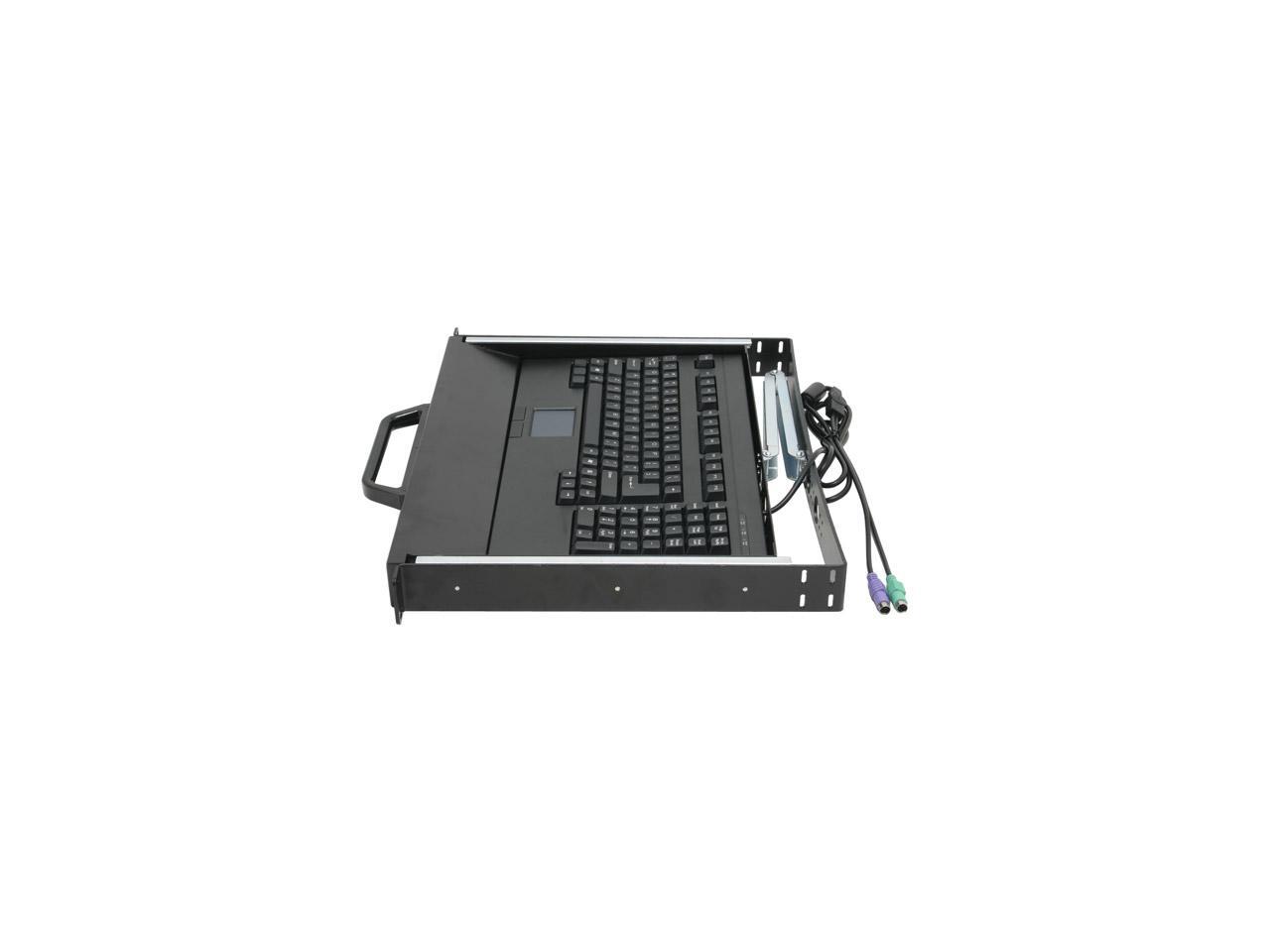NORCO PIK-230B 1U Rackmount Keyboard Drawer with Touch Pad - Newegg.com
