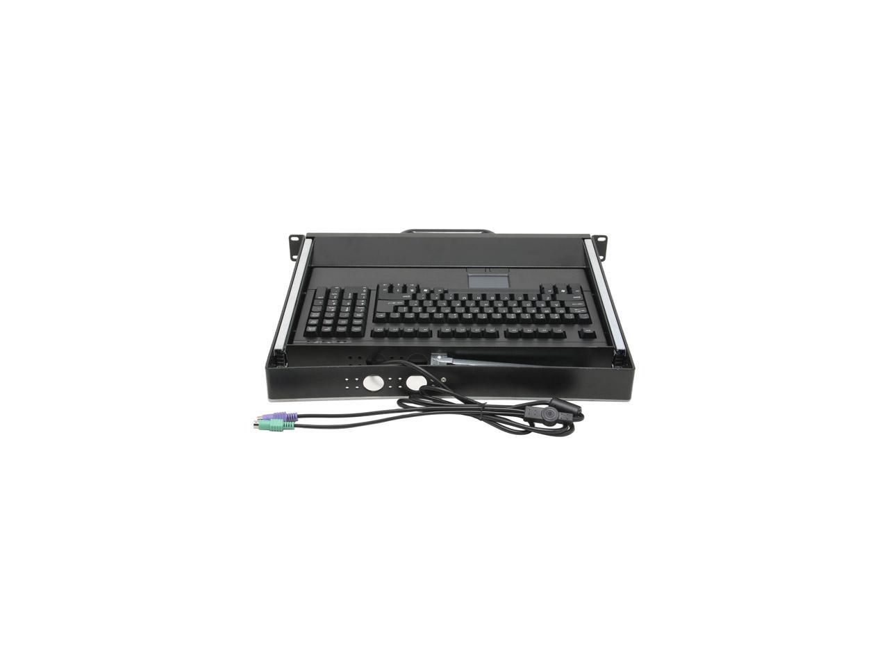 NORCO PIK-230B 1U Rackmount Keyboard Drawer with Touch Pad - Newegg.com