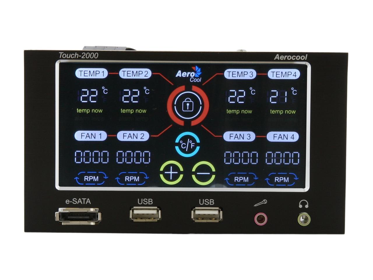 AeroCool Touch-2000 LCD Panel Touch Screen Fan Controller - Newegg.ca