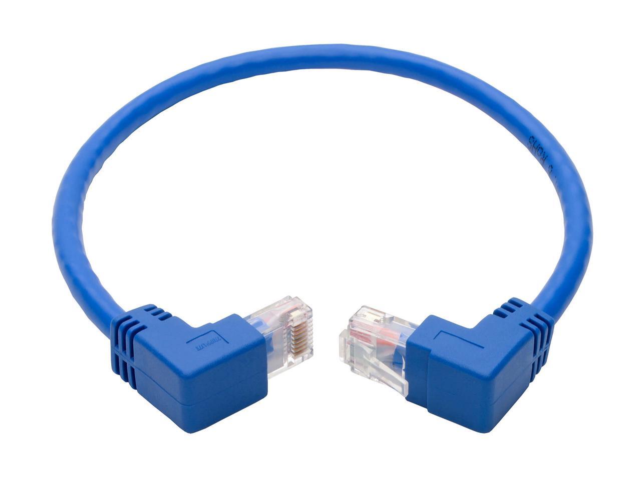 Tripp Lite Cat6 UTP Patch Cable (RJ46), Up-Angle Male/Down-Angle Male ...