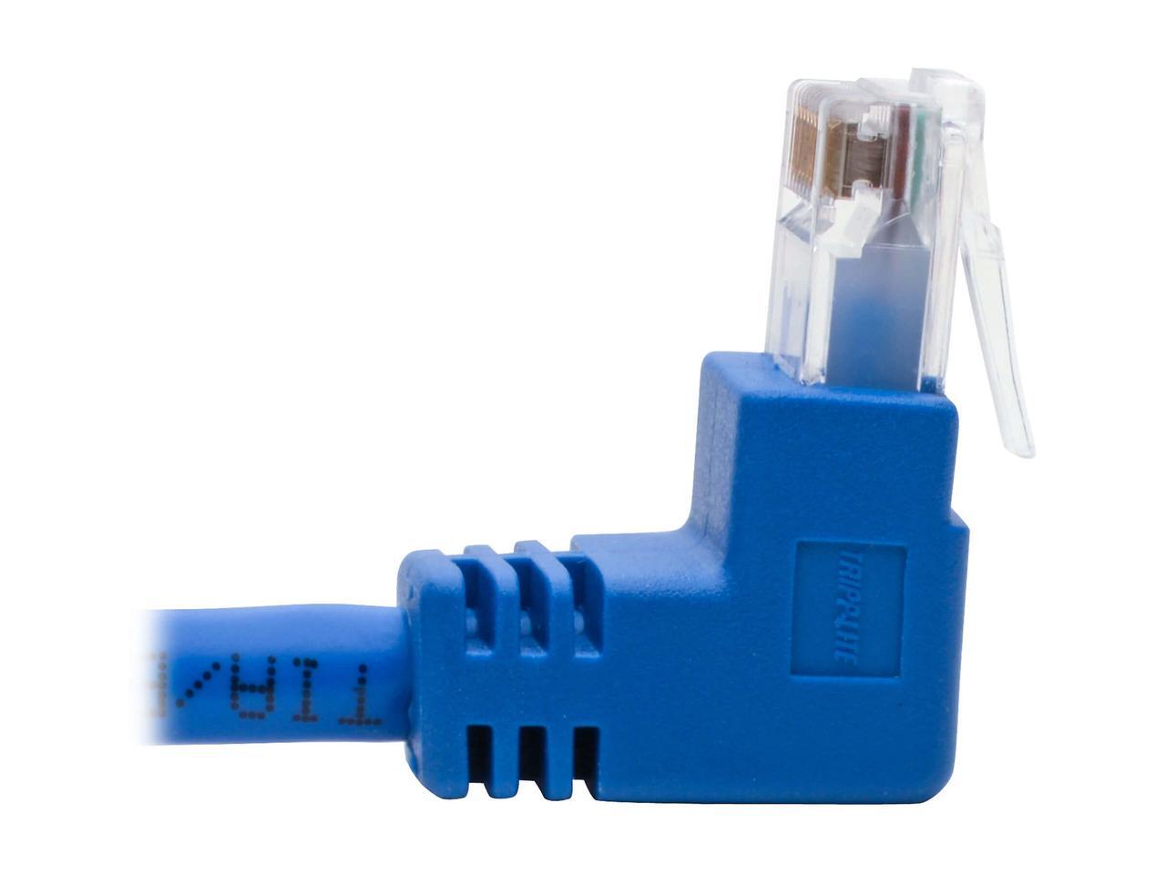 Tripp Lite Cat6 UTP Patch Cable (RJ46), Up-Angle Male/Down-Angle Male ...