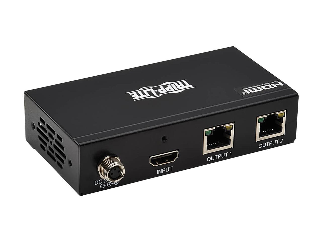 HDMI Over Cat6 Extender Kit Splitter/2x Pigtail Receivers 4K PoC ...