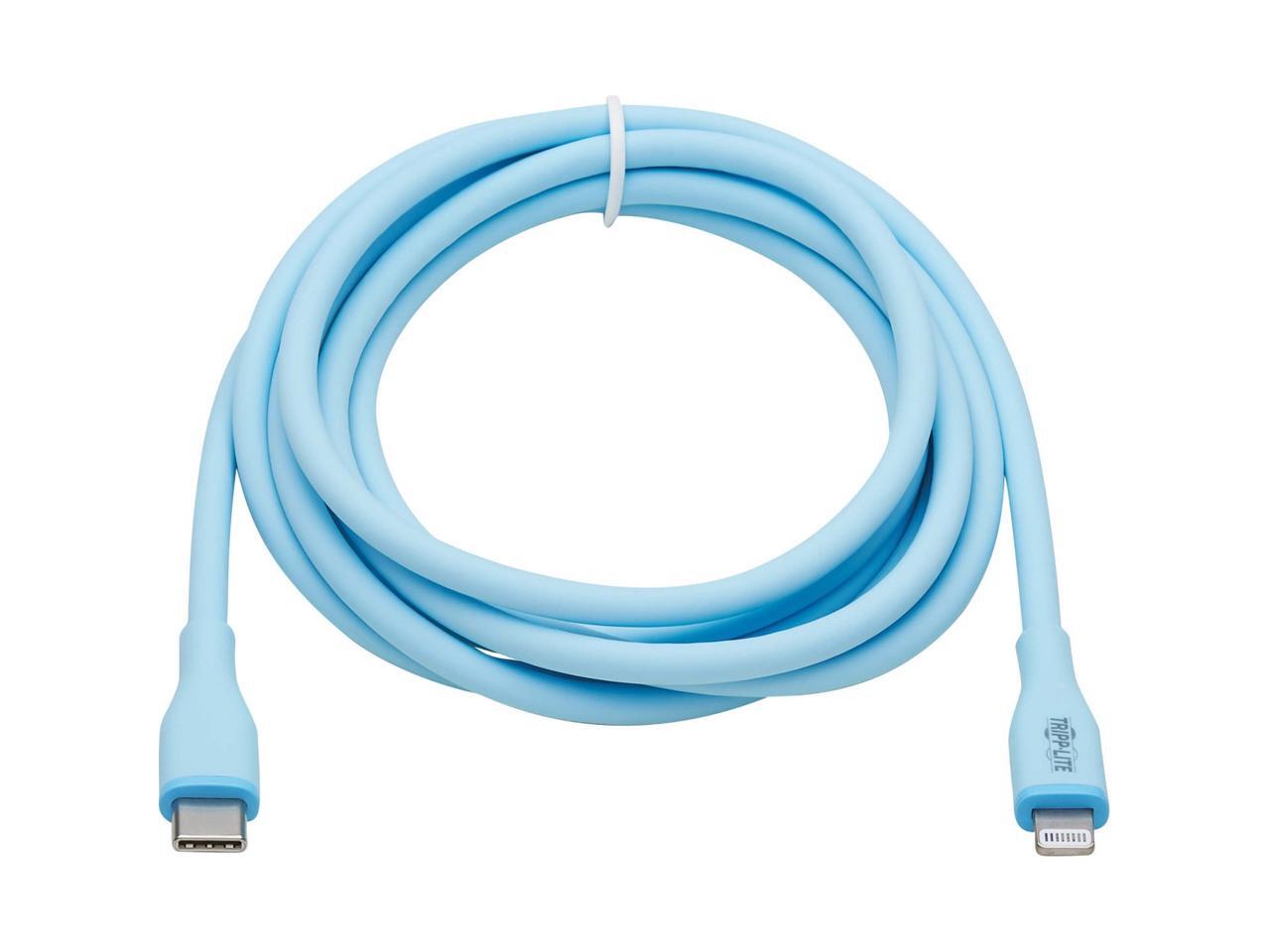 Tripp Lite Safe-IT USB-C to Lightning Sync/Charge Antibacterial Cable ...