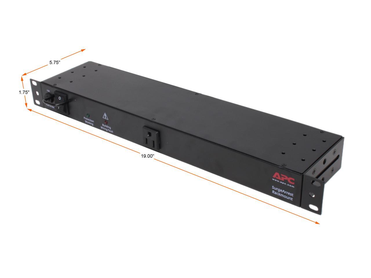 APC Rackmount SurgeArrest NET9RMBLK - Newegg.com - Newegg.ca