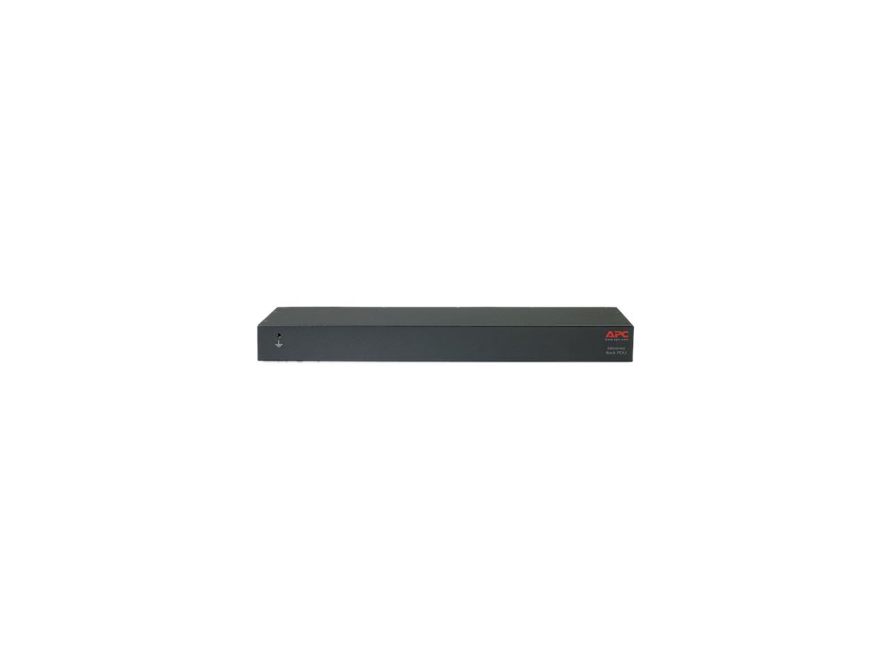 APC Rack Mount PDU, Metered 100-120V/15A, (8) Outlets, 1U Horizontal ...