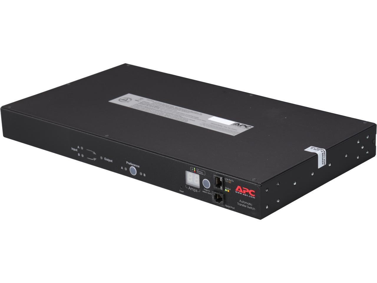 APC Rack Mount PDU, Switched 120V/20A, (10) Outlets, 1U Rackmount (AP7752) - Newegg.com