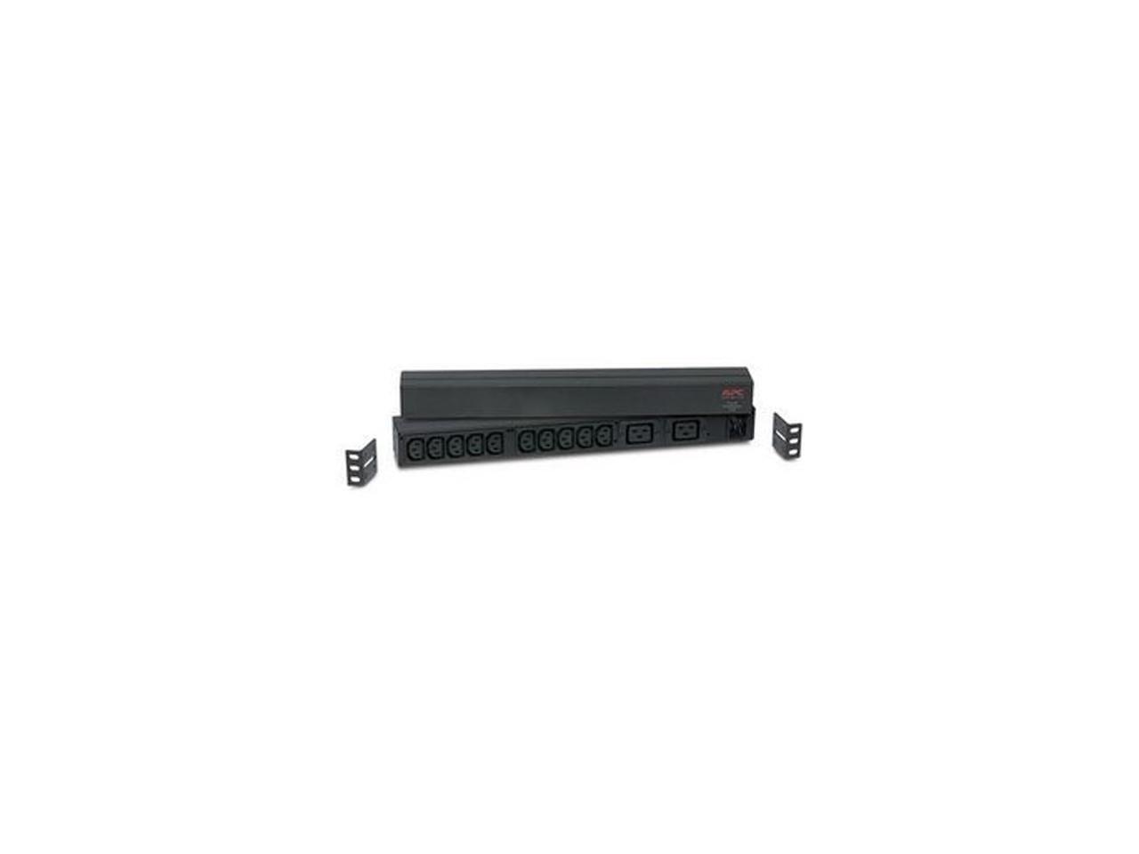 APC Rack Mount PDU, Basic 120V-230V/16A, (12) Outlets, 1U Horizontal Rackmount (AP9559) - Newegg.com