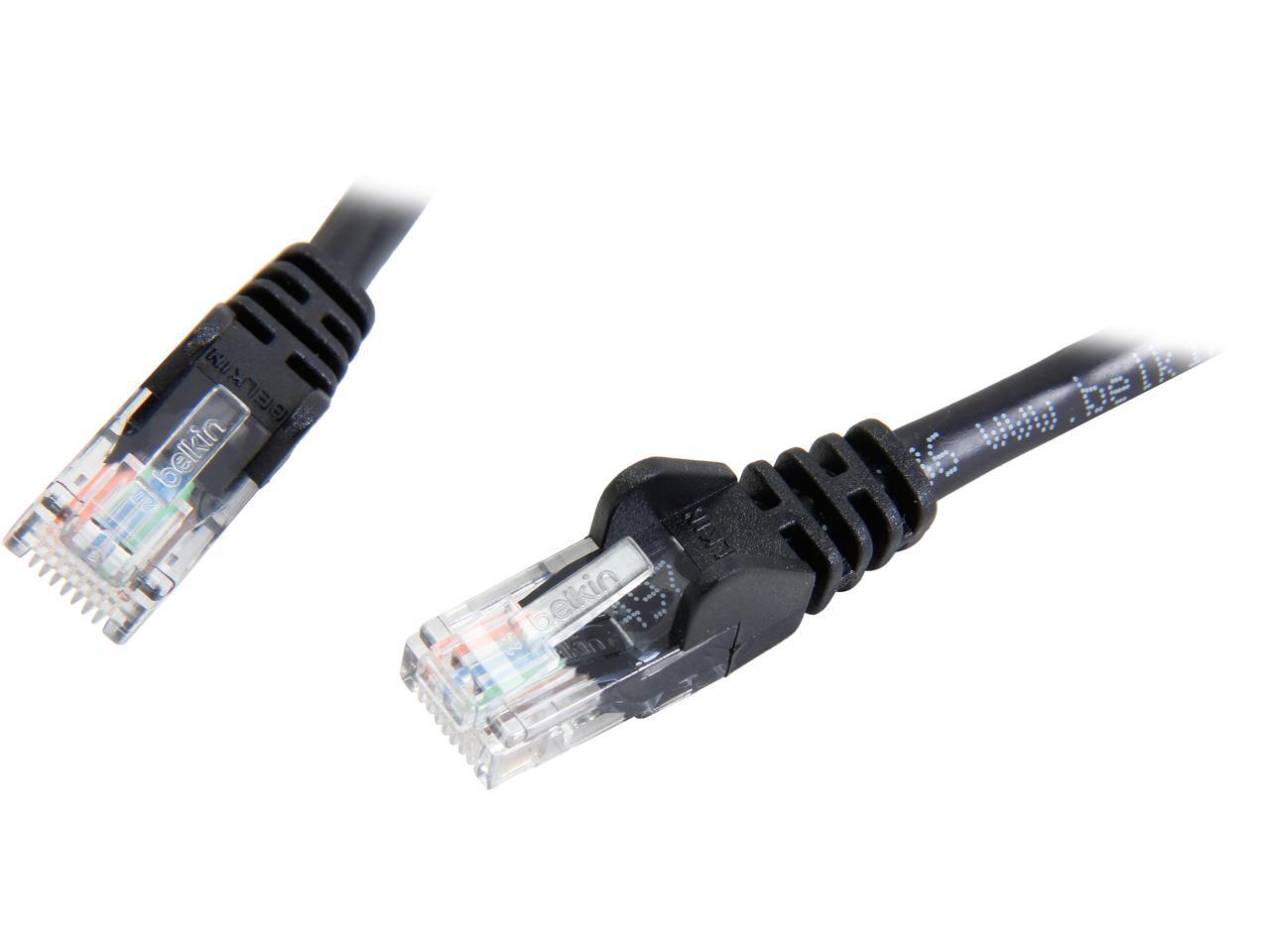 Belkin A3L791B14-BLK-S 14 ft. Patch Cable CAT5e RJ-45M / RJ-45M ...