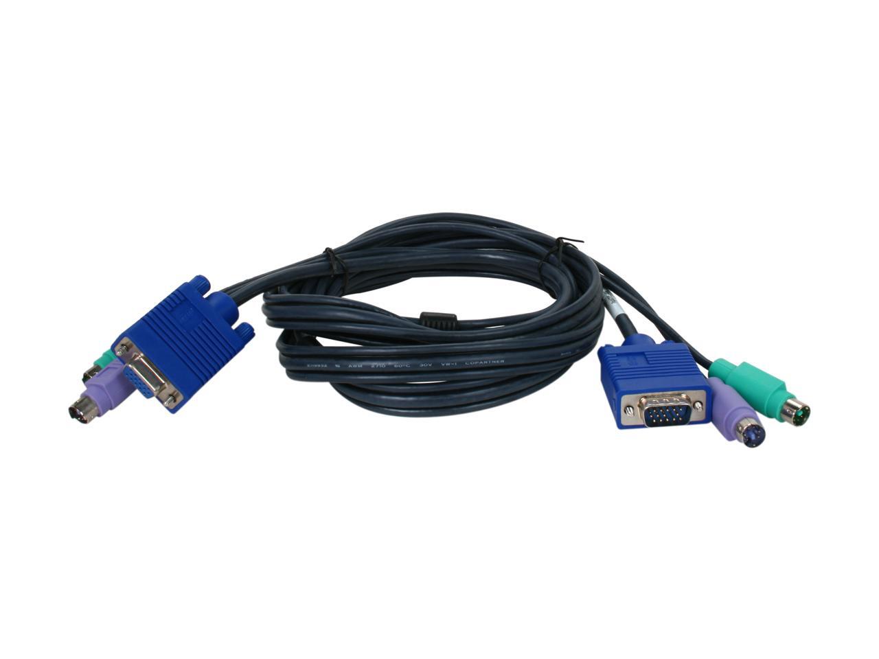 Open Box: TRIPP LITE 6 ft. PS2 Super-Flex 3-IN-1 Cable Kit for KVM ...
