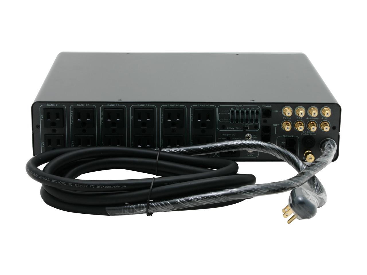 BELKIN PURE AV AP41300-12 Home Theater Power Console PF60 w/ Phase 6 ...