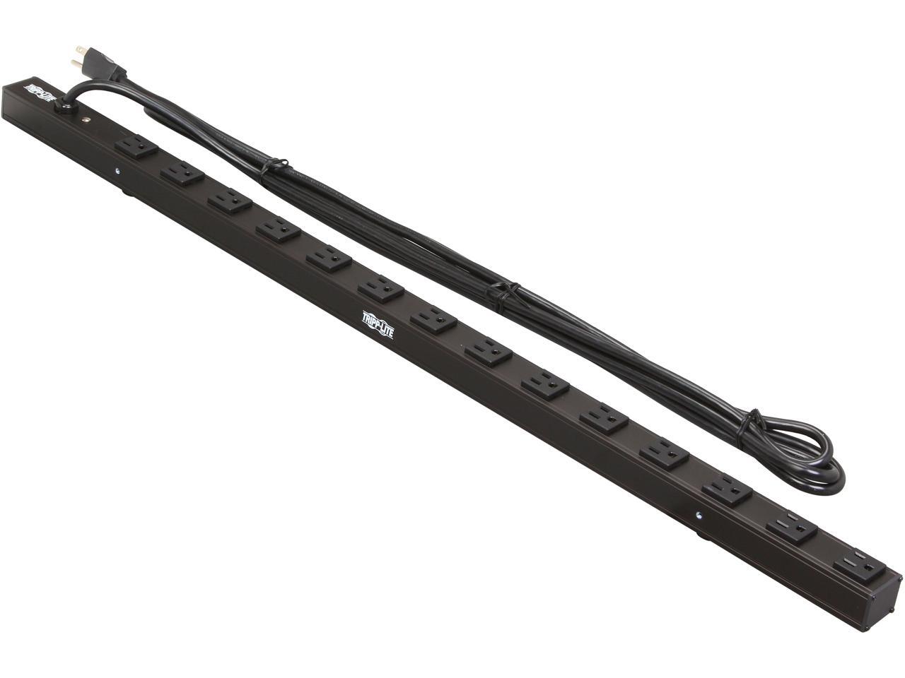 Tripp Lite PDUV15 Basic 0U Single-Phase PDU NEMA 5-15R Outlets, NEMA 5 ...