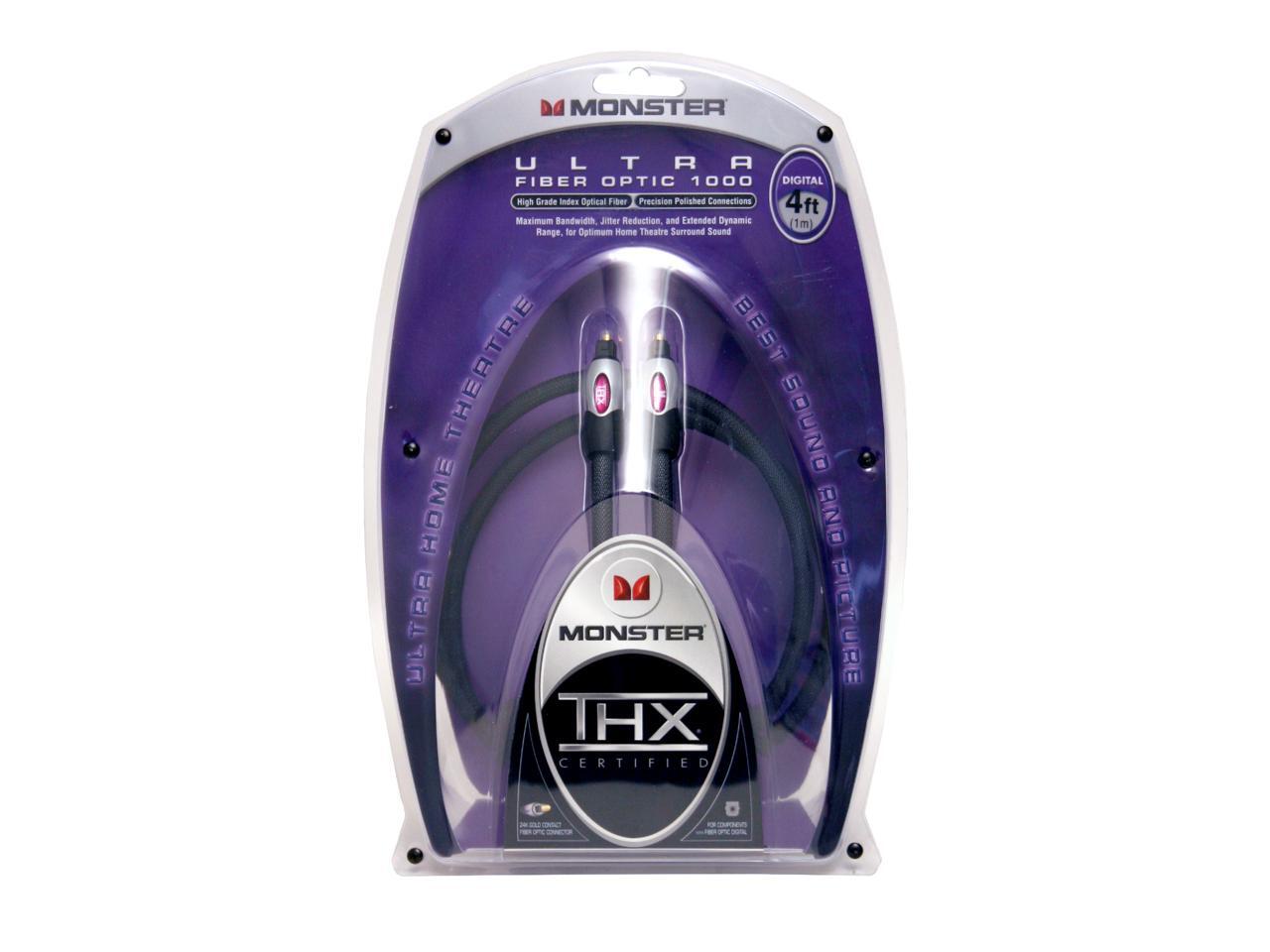Monster Cable Model ULT I1000FO-4 4 ft. Ultra Series THX 1000 Fiber ...