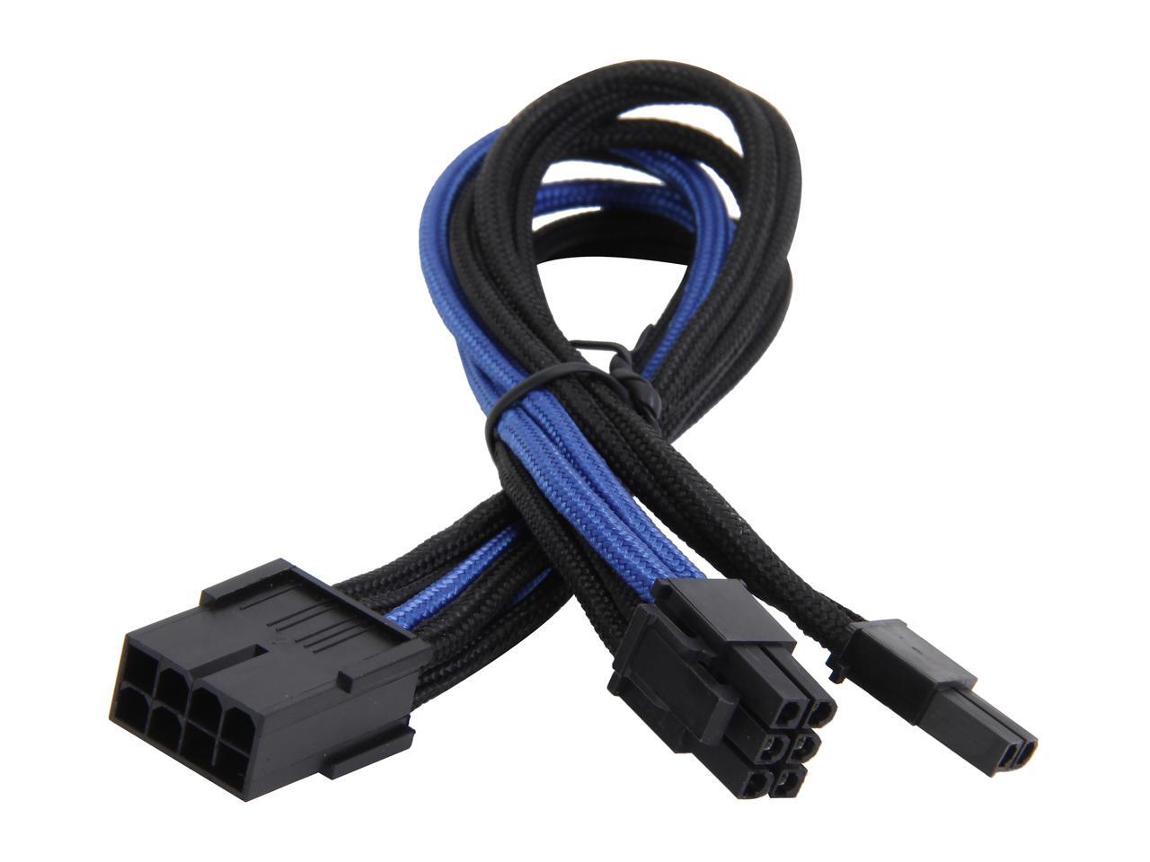 Silverstone PP07-PCIBA Sleeved Extension Power Supply Cable with 1 x 8 ...