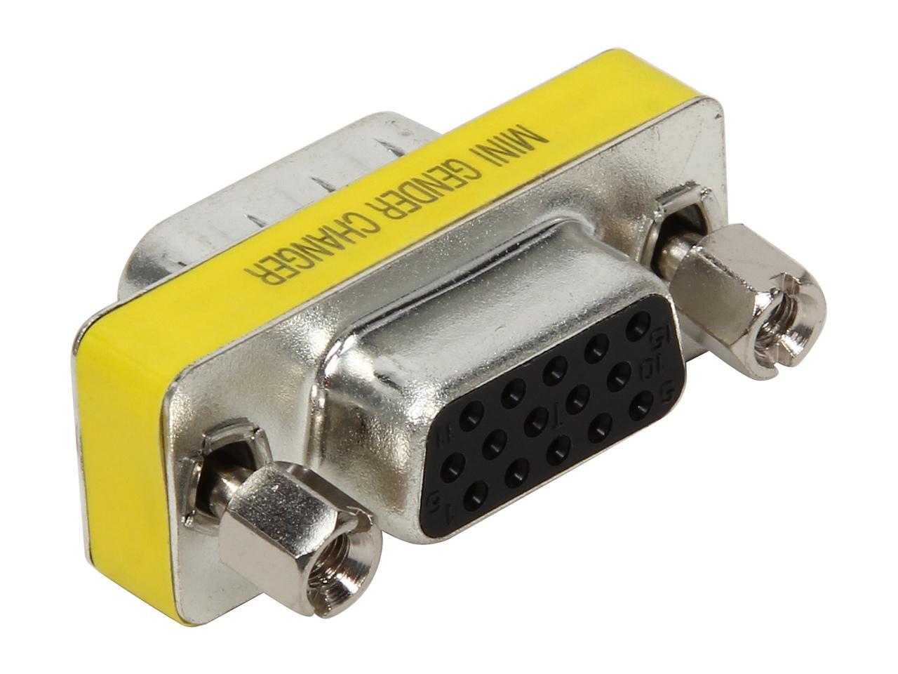 C2G 19942 VGA (HD15) M/F Mini Port Saver Adapter, Yellow - Newegg.com