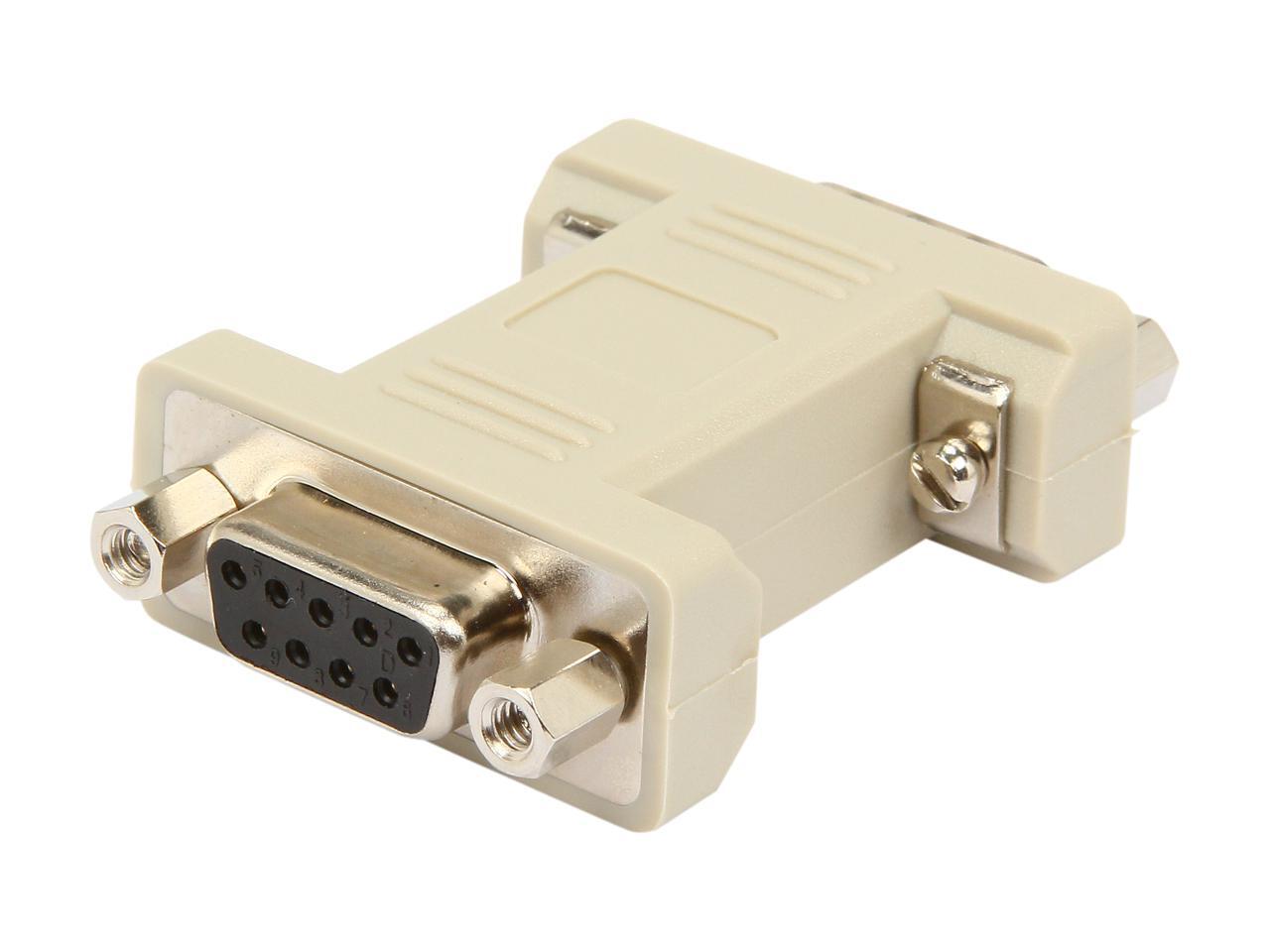 C2G 08075 DB9 Male to DB9 Female Serial RS232 Null Modem Adapter, Beige - Newegg.com