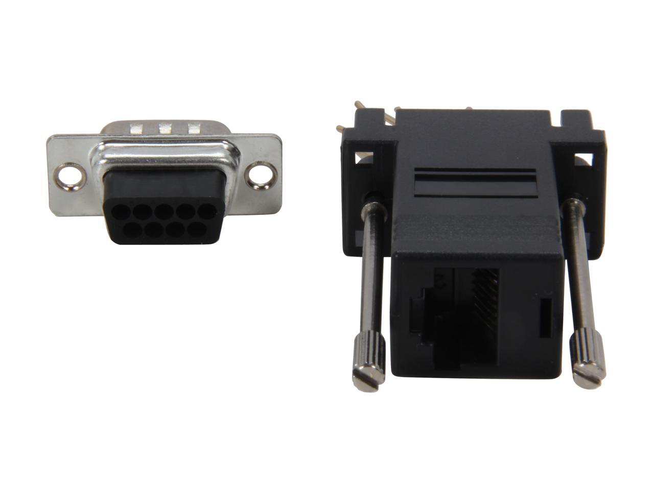 C2G 02947 RJ45 to DB9 Male Serial RS232 Modular Adapter, Black - Newegg.com