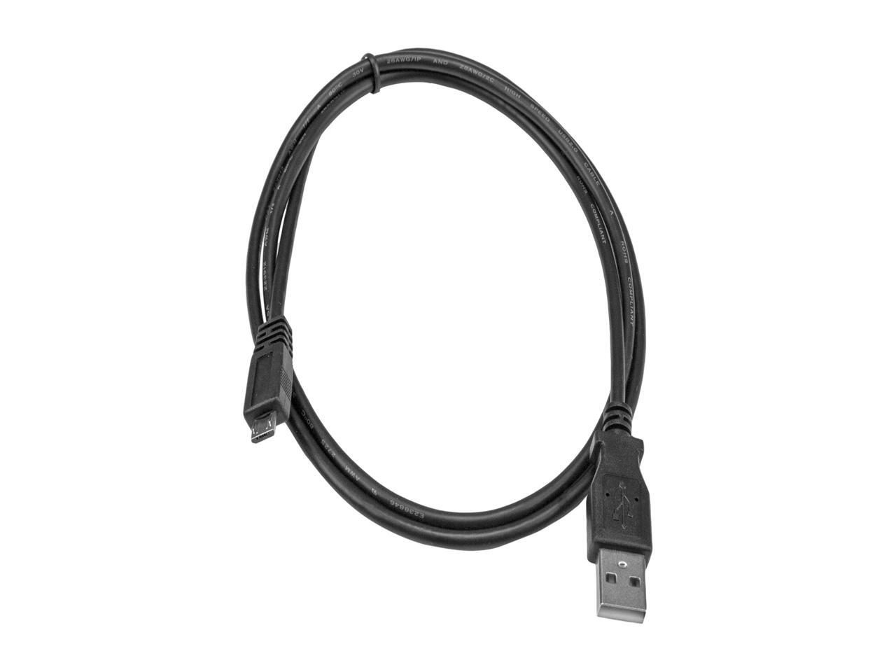 StarTech.com UUSBHAUB3 3ft Micro USB Cable - A to Micro B - 3ft USB to ...