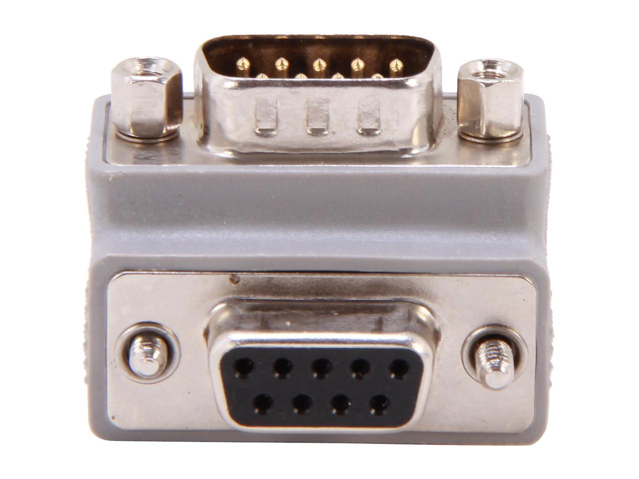 StarTech.com GC99MFRA1 Right Angle DB9 to DB9 Serial Cable Adapter Type ...