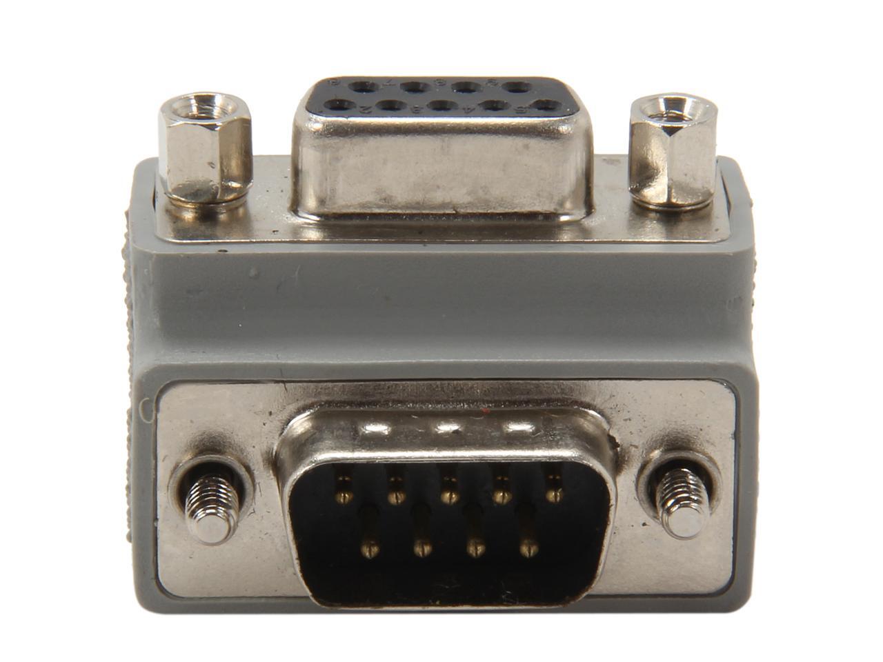 StarTech.com GC99MFRA2 Right Angle DB9 to DB9 Serial Cable Adapter Type ...