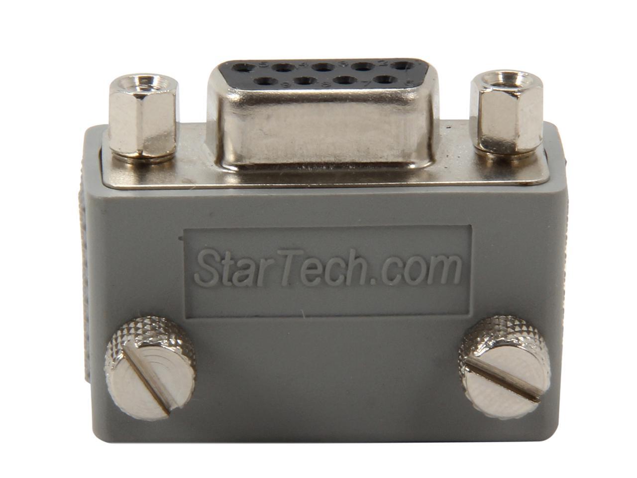StarTech.com GC99MFRA2 Right Angle DB9 to DB9 Serial Cable Adapter Type ...