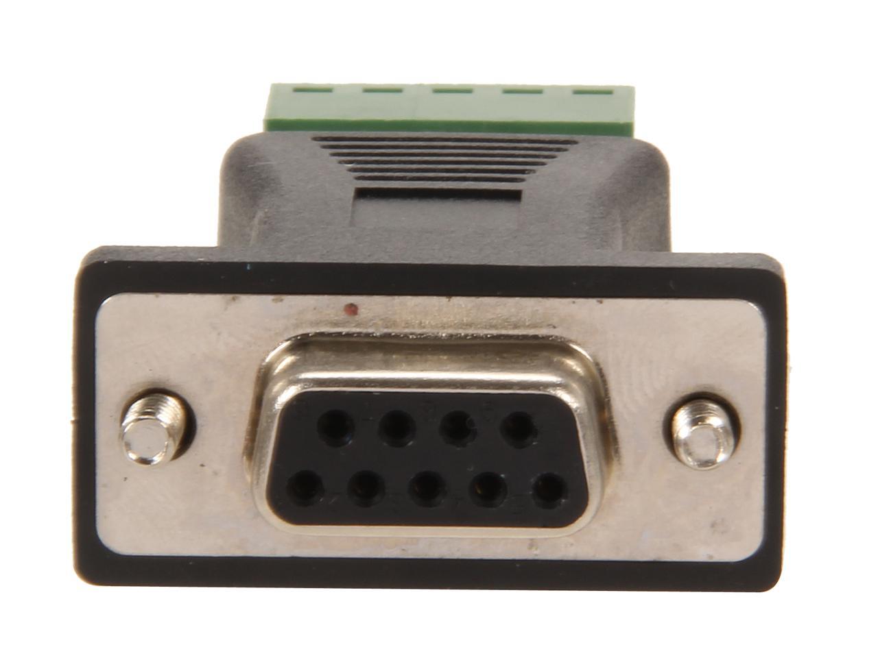 StarTech.com DB92422 RS422 RS485 Serial DB9 to Terminal Block Adapter ...