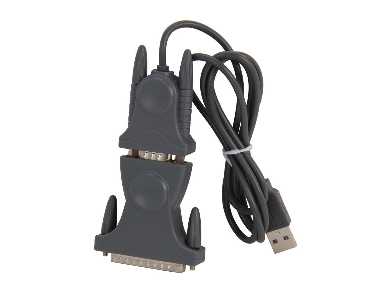 StarTech.com ICUSB232DB25 USB to Serial Adapter - 3 ft / 1m - with DB9 to DB25 Pin Adapter ...