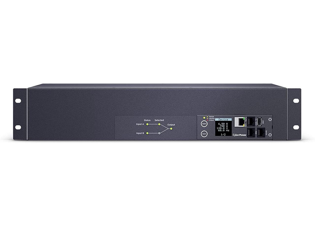 CyberPower PDU44003 Switched ATS Power Distribution Units 2U Rackmount ...