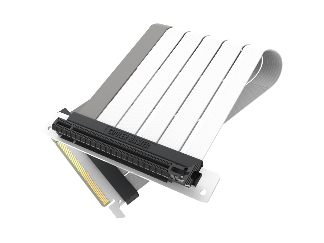 Cooler Master MasterAccessory Riser Cable PCIe 4.0 x16 200mm V2 White ...
